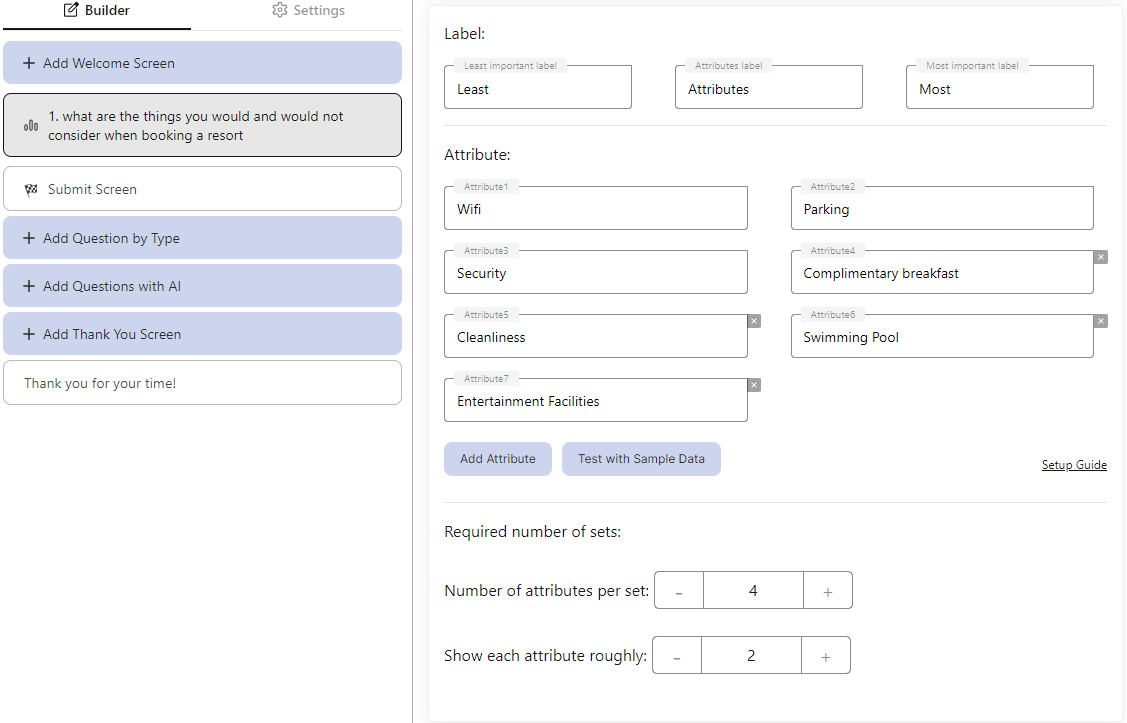 MaxDiff Analysis/Best-Worst Scale for Market Research | BlockSurvey