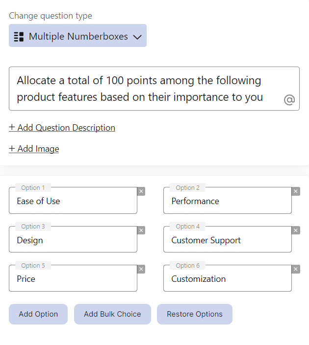 How to use constant sum in surveys? | BlockSurvey