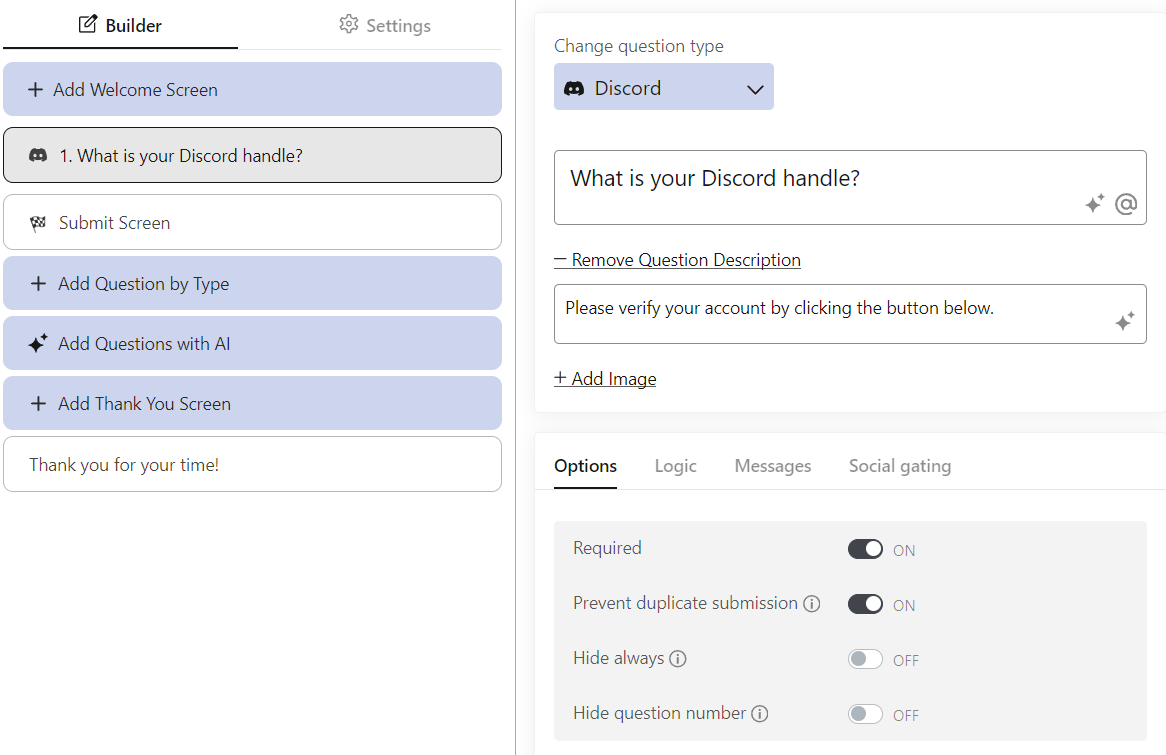 How to verify Discord Identity and Social Gate forms & surveys ...
