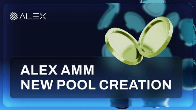 ALEX AMM New Pool Creation
